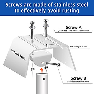 5PCS Pool Solar Cover Holder-U-Shaped Tube Set Keep Pool Cover Away from The Ground-Solar Cover Hooks for Above-Ground Swimming Pool Solar Blankets Storage