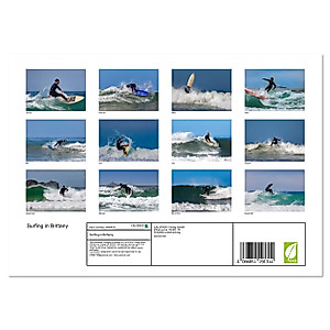 Surfing in Brittany (Monthly Wall Calendar 2024 11.7" x 16.5" (open)), CALVENDO 14 Month Calendar