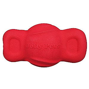 Jolly Pets Tuff Range Tuff Teeter Bouncing Treat Dispenser Dog Toy, 5 Inches, Red