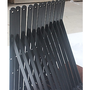 20 Pack L22" x H 12" Black Heavy Duty Shelf Brackets with Screws Metal Shelf Brackets Shelf Support Angle Brackets for Shelves L Brackets Heavy Duty Floating Shelf Brackets