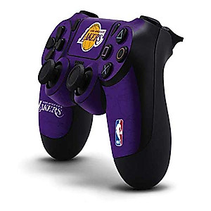 Skinit Decal Gaming Skin for PS4 Controller - Officially Licensed NBA Los Angeles Lakers Purple Primary Logo Design