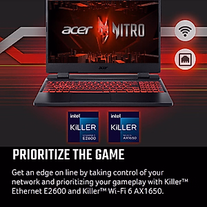 Acer Nitro 5 Gaming Laptop, 15.6/ FHD IPS 144Hz Display, 12th Gen Intel Core i5-12500H, GeForce RTX 3050 Ti 4GB, 32GB RAM, 2TB PCIe 4.0, Backlit KB, Thunderbolt 4, HDMI, Wi-Fi 6, Win 11 Pro