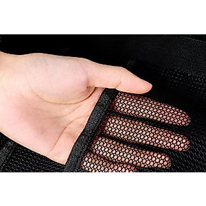 ROVOZAR Mesh Shower Caddy for College Dorm Room Essentials, Hanging Portable Tote Bag Toiletry for Bathroom Accessories (Black)