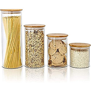 Simpli-Magic Kitchen Canisters, Various Sized, Clear