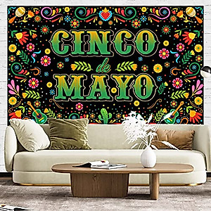 Cinco De Mayo Backdrop Photography Mexican Fiesta Party Decorations Favors and Supplies Backdrop Decor