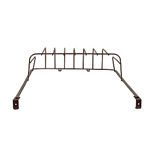 Spectrum Diversified Ashley Board & Bakeware Holder No-Installation Cupboard Cookie Sheet, Cutting Board Organizer for Cabinet, Baking Accessory Storage, Large, Satin Nickel