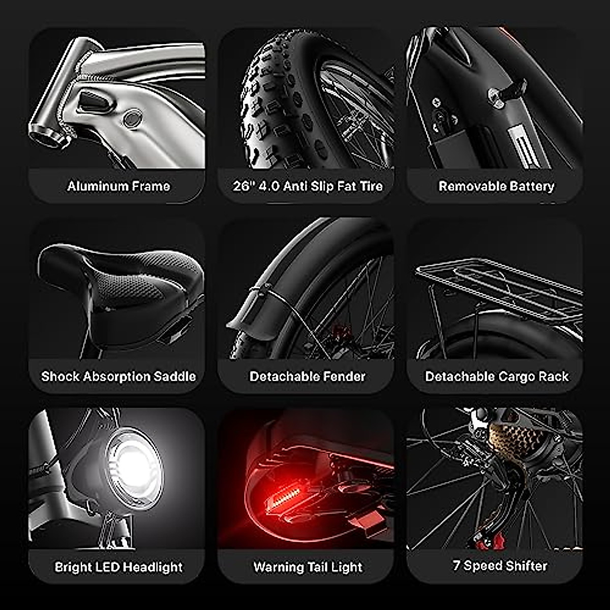 EDIKANI Electric Mountain Bike 26'' Dual Motor 1500W 48V 18A Ebike for Adult, 35mph 32 Mileage Pedal Assist 70 Miles Electric Moped, 35° Uphill Hydraulic Brake Fat Tire E Bicycles for Hilly Terrain