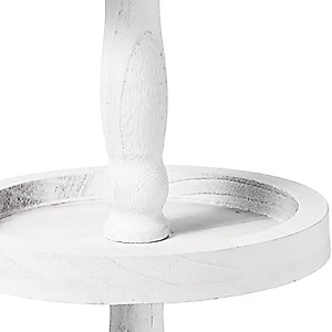 Nuanchu 3 Tier Cupcake Stand Holder Three Tier Serving Tray Cupcake Stand White 3 Cupcake Tower for Dessert Table Party Farmhouse Display Tea Cake Birthday Wedding