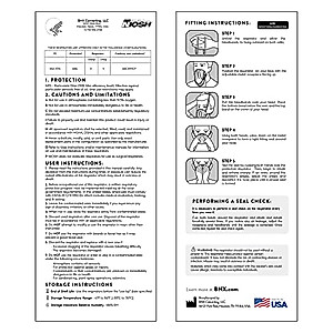 BNX N95 Mask NIOSH Certified MADE IN USA Particulate Respirator Protective Face Mask (10-Pack, Approval Number TC-84A-9315 / Model H95W) White