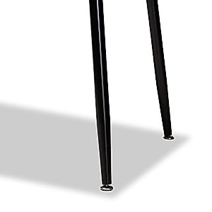 Baxton Studio Gianetta Dining Set, Oak Brown/Black