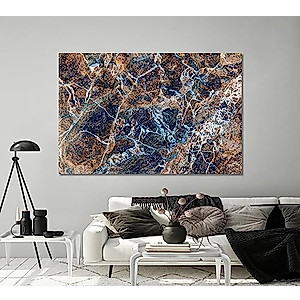 Natural Marble Stone Canvas Print 5 Panels / 36x24 inches