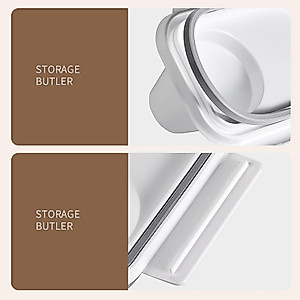 QCHOSWO Cereal Containers Storage Set 8PCS(4Pots&4Lids) Cereal Dispenser For Pantry Organization BPA Free Storage Containers Fridge Organizer Bins Pet, QH240325