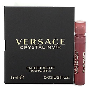 VERSACE CRYSTAL NOIR by Gianni Versace EDT VIAL ON CARD MINI Women's