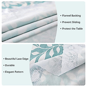 JUCFHY Vinyl Tablecloth with Flannel Backing,Plastic Waterproof Rectangular Tablecloths,Easy Clean Spillproof Table Cloth for Indoor & Outdoor, Easy Care Table Cover(Brown Stripes,58 x 84 Inch)