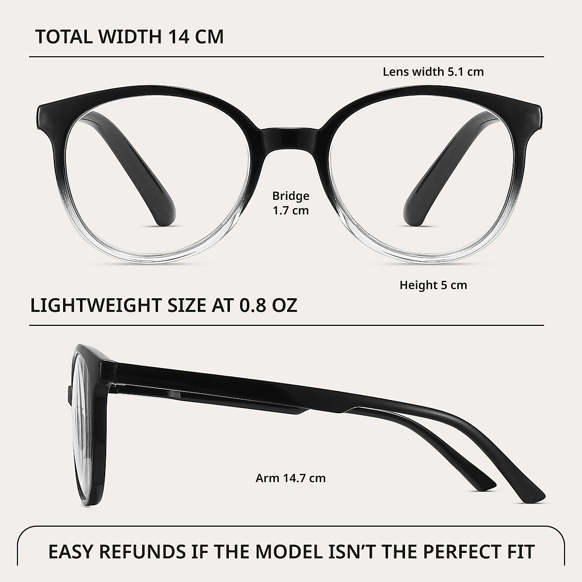 GIBLOGO Reading Glasses for Women/Men Eye Glasses Blue Light Reading Glasses Cheaters Eyeglasses