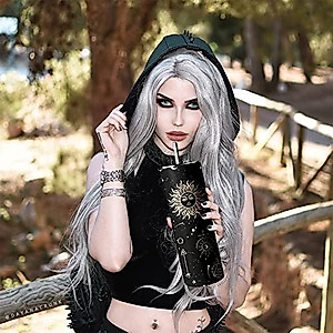 Ceovfoi Goth Moon Tumbler with Lid and Straw, Sun and Moon Cup Gothic Coffee Travel Mug,20 Oz Witch Tumbler Cup,Witchy Gifts for Women Goth Decor Halloween Decor Witch Stuff for Women