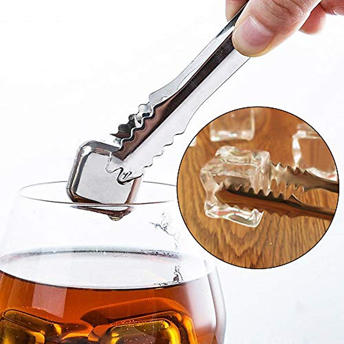 Twdrer 20 Pack 6 Inch Small Mini Stainless Steel Serving Tongs Appetizers Tongs,Sugar Tongs Ice Tongs for Tea,Coffee,Bar,Kitchen