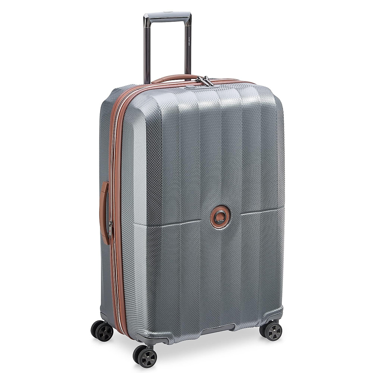 DELSEY PARIS St. Tropez Hardside Expandable Luggage with Spinner Wheels, Graphite, Checked-Large 28 Inch