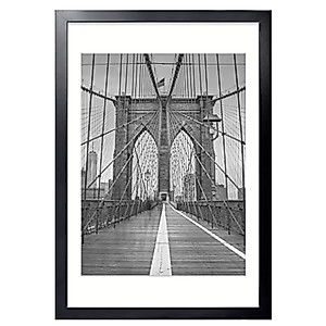 Annecy 20x30 Frame Black 1 Pack, Classic 20x30 Picture Frame Display 18x24 Pictures with Mat or 20x30 without Mat, Horizontal and Vertical for Wall-Mount, Decorate Home and Office with Large Paintings