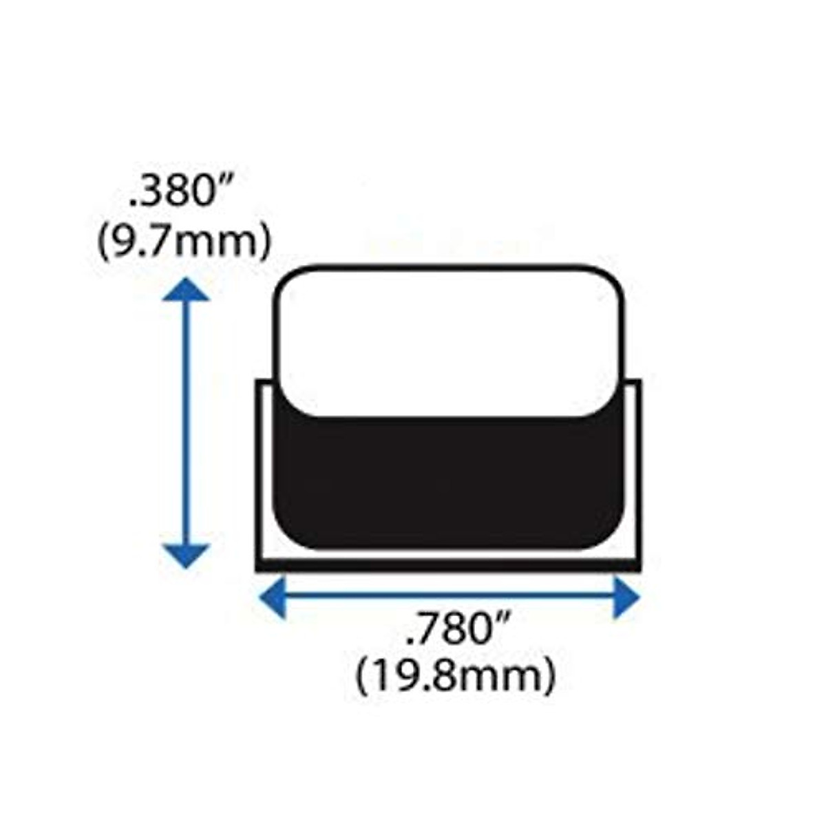 Clear Tall Square Adhesive Rubber Bumper Pads - Rubber Feet for Speakers, Electronics, Furniture, Appliances, Audio Equipment - 20 Pieces