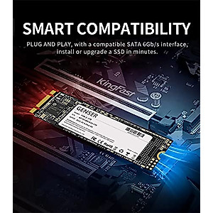 GENSER M2 SATA SSD 1TB Solid State Drive 1000GB M.2 NGFF 2280 Internal Hard Disk HDD for Desktop Laptop (B-1TB)