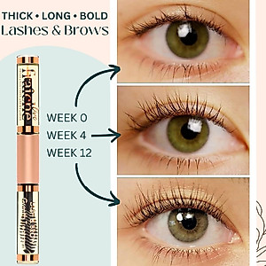 USDA Organic Castor Oil Lash Serum - Premium All Natural Cold Pressed Castor Oil Eyelash Growth Serum with Mascara Tube - Eyelash Treatment and Conditioner - For Thicker and Fuller Lashes