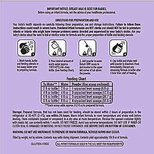 Amazon Brand - Mama Bear Gentle Baby Formula Milk-Based Powder with Iron, Complete Nutrition, Easy to Digest, 21.5 Ounce