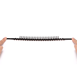 LONEEDY Wave Rhinestone and Crystal Teeth Comb Headbands For Women, Non-slip Hard Headbands (Silver+Gold+Dark blue)