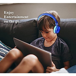 ADOOPE [2PACK Kids Headphones with Microphones 91dB Volume Limit Designed for Kids Boys and Girls, Wired Kids Headset with Share Splitter, HD Sounds on-Ear Headphones for Tablets, iPad, Fire Tablet