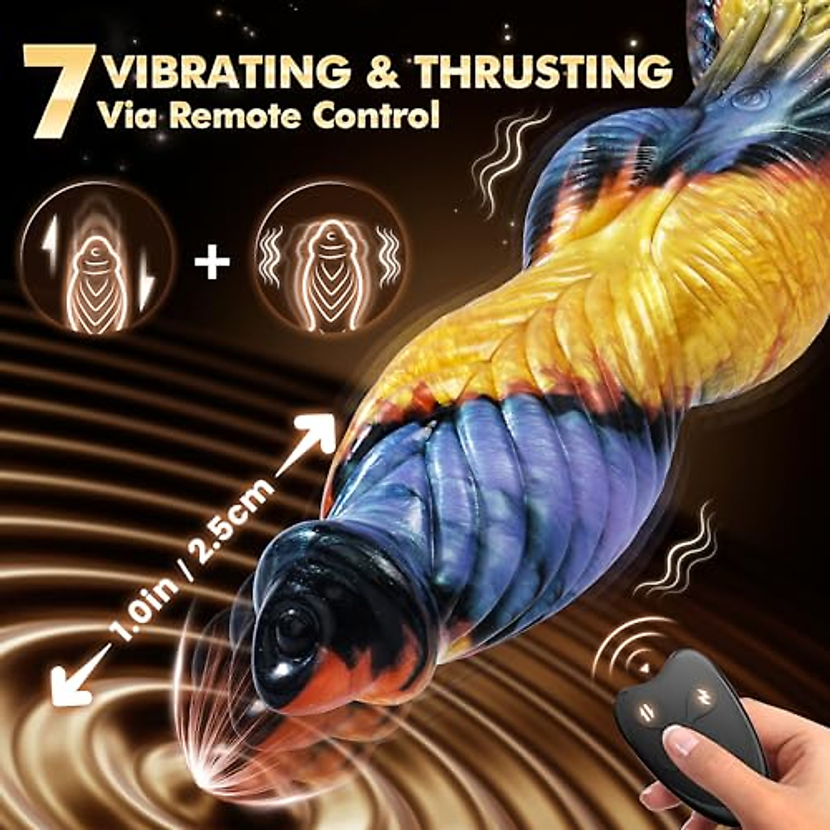 Thrusting Dildo Sex Toys Vibrator - 10.2" 4IN1 Huge Thick Dildos Anal Toys, Monster Big Dildo Upgraded App Remote Control Multi-Modes, Suction Cup Fantasy Dildo Adult Sex Toys & Games for Men Women