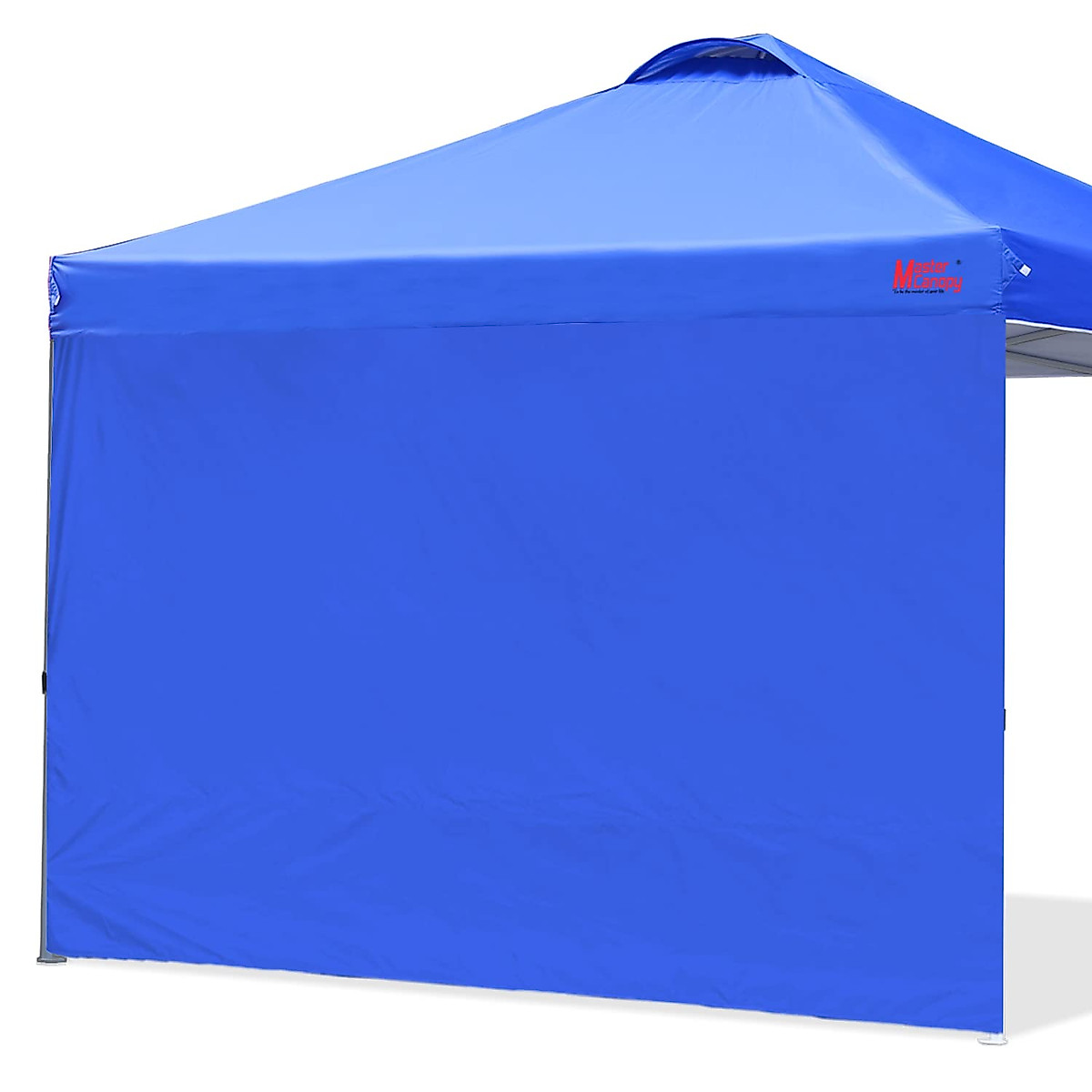 MASTERCANOPY Durable Pop-up Canopy Tent with 1 Sidewall (10'x10',Blue)