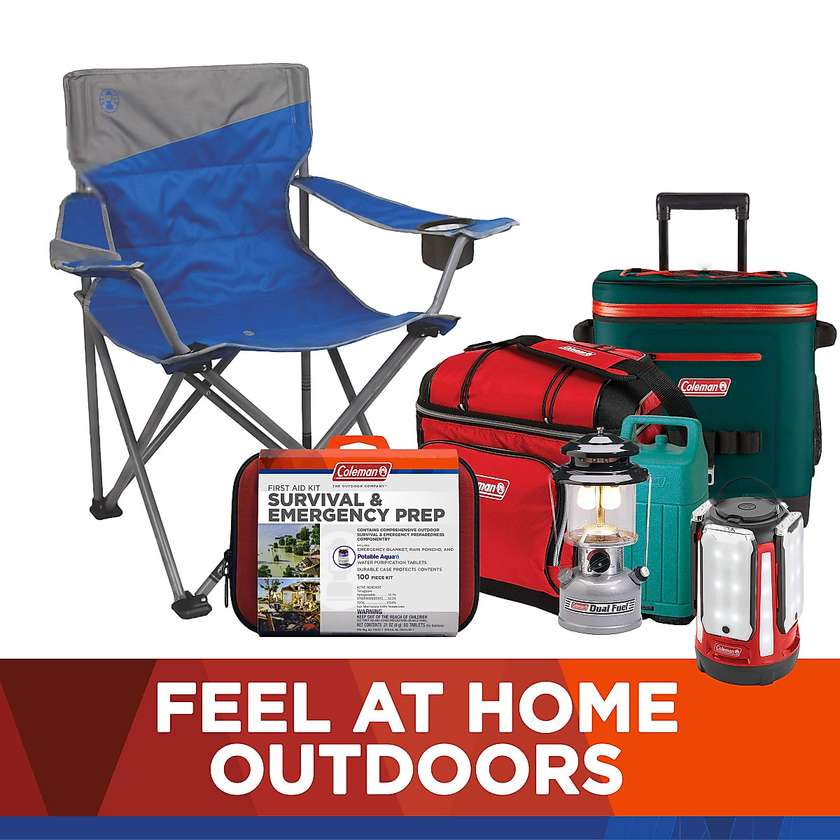 Coleman All Purpose Mini First Aid Kit - Compact & Affordable Emergency Preparedness with First Aid Assortment - 27 Pieces – Travel Friendly