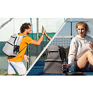 BALLER TM Pickleball Bag, Pickleball Bags for Men, Tennis Bags for Women, XL Capactiy, Holds 2 Padddles, Fence Hook