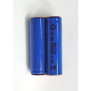 Areotek 2.4V 2000mAh NiMH Battery Pack Fits Most Norelco,Remington Shavers and Others 2.4V Shaver Models and Toothbrush