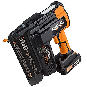 Freeman PE2118G 18 Volt Cordless 2-in-1 18-Gauge 2" Nailer / Stapler Kit with Lithium-Ion Batteries, Charger, Case, and Fasteners (1000 Count)