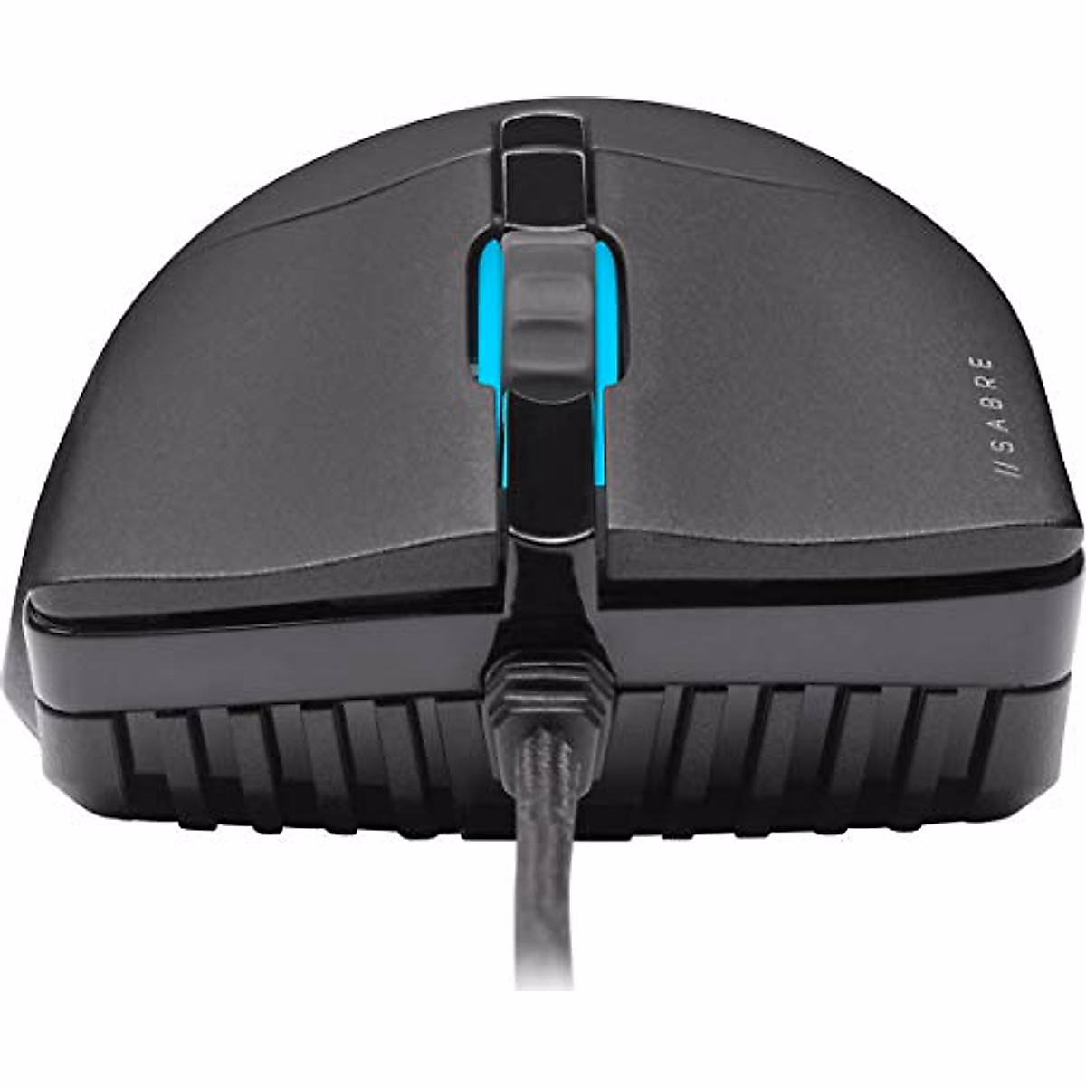 CORSAIR SABRE RGB PRO CHAMPION SERIES FPS/MOBA Gaming Mouse - Ergonomic Shape for Esports and Competitive Play - Ultra-Lightweight 74g - Flexible Paracord Cable,Black