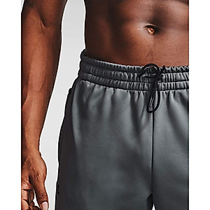 Under Armour Mens Armour Fleece Pants , Pitch Gray (012)/Black , Large