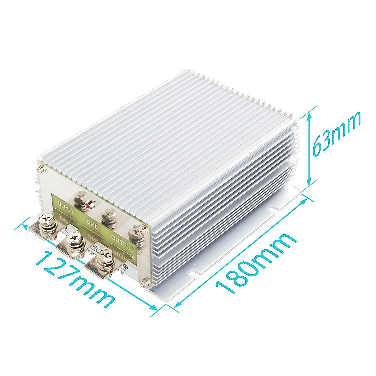 uxcell Voltage Converter Regulator DC/DC DC 12V Step-up to DC 48V 10A 480W Truck Power Boost Transformer