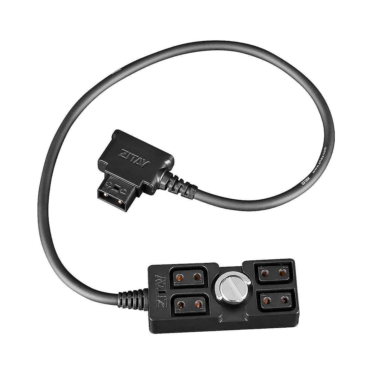 ZITAY D-tap 1x4 Power Splitter Hub with Reverse Insertion Prevention Adapter for VMount Battery