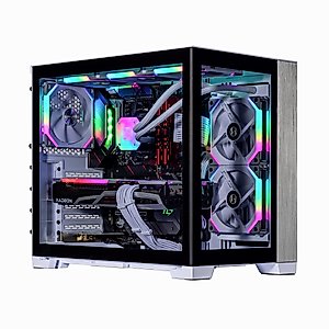 Velztorm Mini Lux Gaming Desktop PC (AMD Ryzen 9 5950X 16-Core, Radeon RX 7900 XTX, 64GB RAM, 2TB PCIe SSD + 6TB HDD (3.5), WiFi, USB 3.2, HDMI, Display Port, Win 10 Pro)