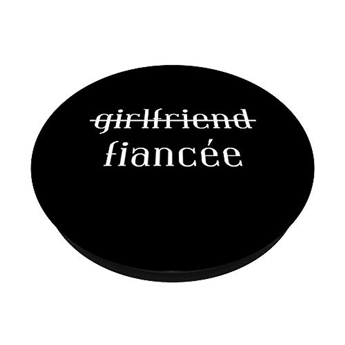 Girlfriend New Fiancee - Engaged Wife Wedding Gift New Bride PopSockets PopGrip: Swappable Grip for Phones & Tablets