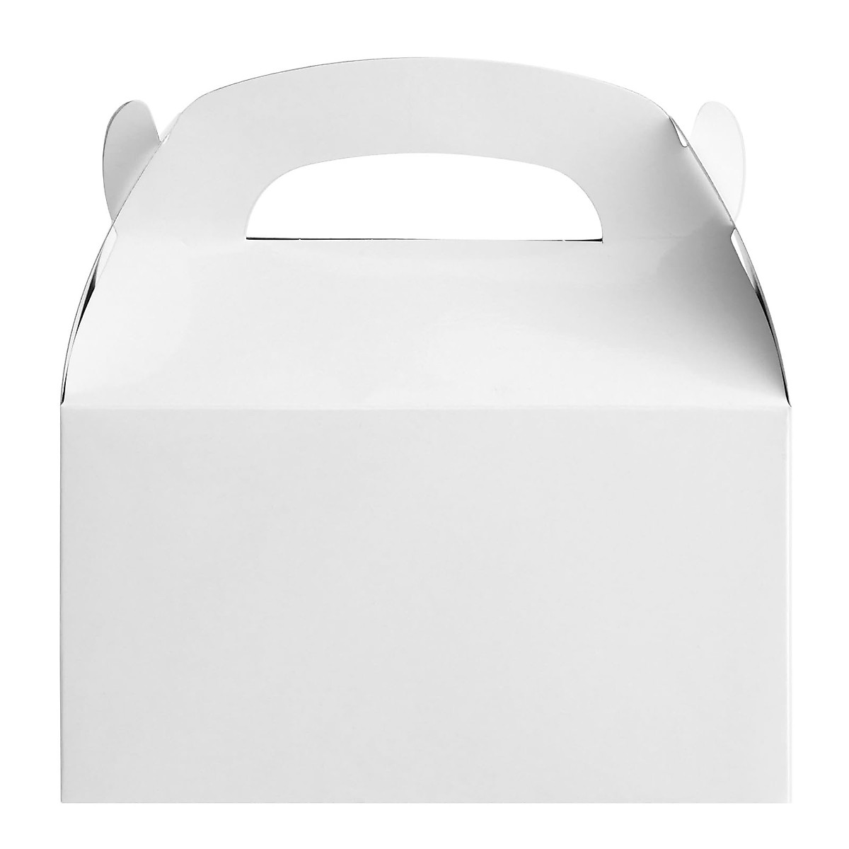 24 Pack White Gable Boxes for Party Favors, Goodies & Treats, Kids Birthday & Wedding, 6.2 x 3.5 x 3.5 In