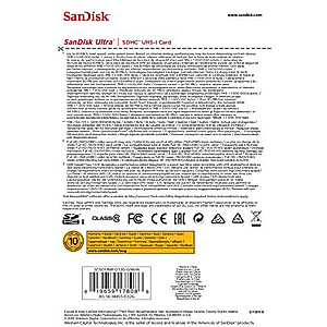 SanDisk 32GB Ultra SDHC UHS-I Memory Card - 90MB/s, C10, U1, Full HD, SD Card - SDSDUNR-032G-GN6IN