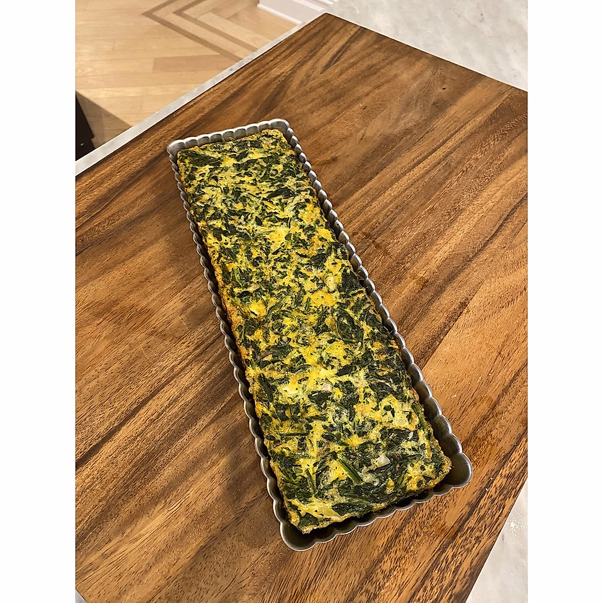 Fox Run 44531 Rectangular Tart Pan, 14.1 x 4.7 x 1 inch, Silver Stainless Steel with Removable Bottom, Large