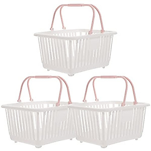 9pcs for Baskets Tote Desk White Kids Bins Pretend Eggs Storage Snacks Plastic, Beach Basket, Picnic Basket Fruits Bedroom Compact Handles Party Desktop Small Grocery Shower