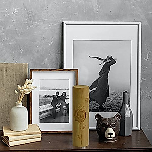 Set of 2 Eco Bamboo Scattering Urn Tube for Human-Pet Ashes, Small Urns for Human Ashes, Mini Biodegradable Spreading Urns for Adult Ashes Male Female Dog(9" x2”)