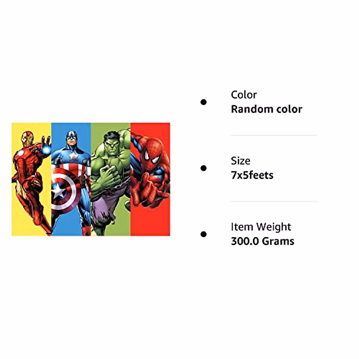 Superhero Backdrop for Boys Birthday Party 7x5ft Vinyl Anime Character Image Photography Backdrops Themed Party YouTube Backdrops Photo Booth Studio Props