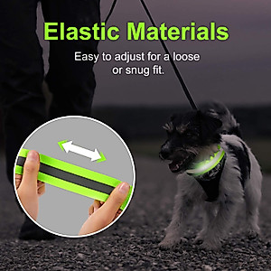 8 Pieces Reflective Bands Winter High Visibility Reflector Bands Reflective Straps Tape Bracelets Reflective Running Gear for Women Men Running Cycling Walking Arm Wrist Ankle Leg (Green)