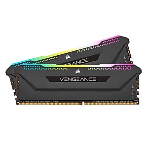 Corsair Vengeance RGB Pro SL 32GB (2x16GB) DDR4 3600 (PC4-28800) C18 1.35V Optimized for AMD Ryzen - Black (CMH32GX4M2Z3600C18)