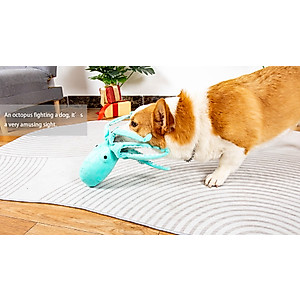 PunkyKom Dog Toy Squeak Toy for Aggressive chewers Large Breeds,Cute Octopus with Squeaker,for Dog Playing Chewing Boredom and stimulating,Mentally stimulating Toys for Dogs Training